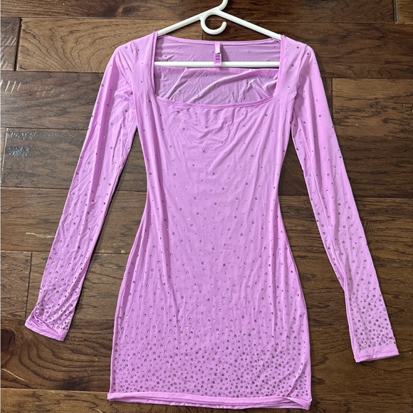 SKIMS | Dresses | Skims Jelly Sheer Rhinestone Dress | Poshmark